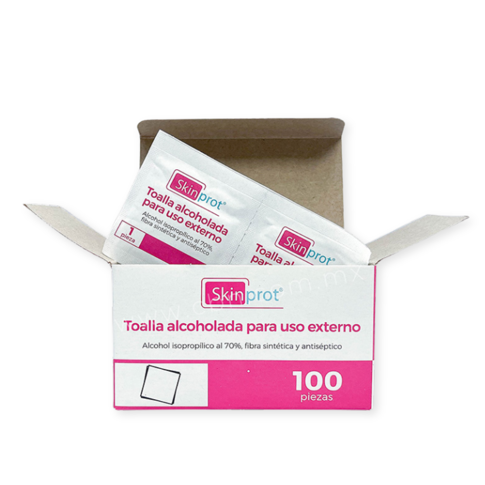 Toallita Alcoholada c/100 Skinprot - Consorcio Bioquímico Del Norte S.A ...